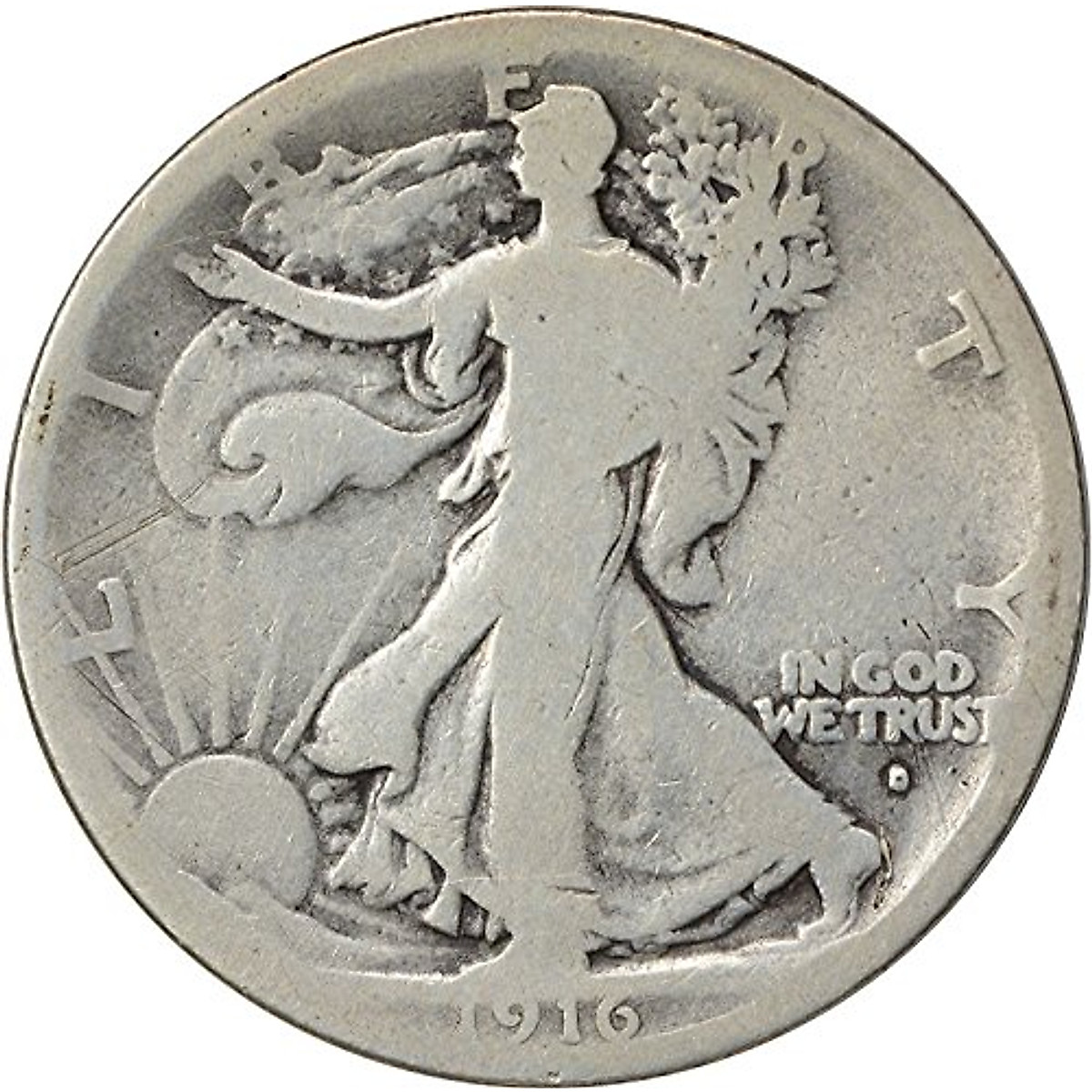 1916-D Walking Liberty Half Dollar G Uncertified