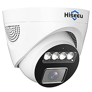 Hiseeu 5MP Analog/AHD/CVI/XVI 2560 TVL Wired Security Camera, Dome Comera for 5MP/1080P Analog Security Cameara System, Clear Night Vision up to 60ft, Remote Access Wall& Ceiling Mount