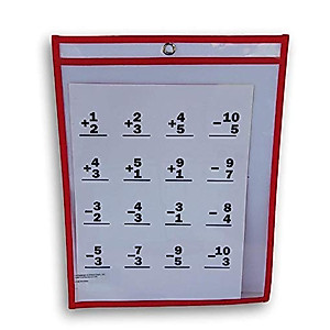 Teaching Tree Reusable Dry Erase Pockets - 2 Pockets