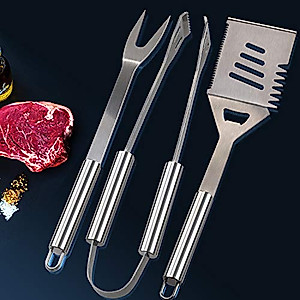 Anpro Grill Kit, Grill Set, Grilling Utensil Set, Grilling Accessories, BBQ Accessories, BBQ Kit, BBQ Grill Tools,Smoker, Camping, Kitchen, Stainless Steel, 21 Pcs,Grilling Gifts for Fathers Day