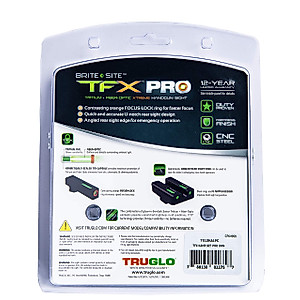TRUGLO TFX Orange Kahr Handgun Sights (TG13KA1PC)