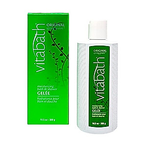 Vitabath Original Spring Green Moisturizing Bath & Shower Gel Wash Intoxicating Botanical Skin Rejuvenation, Hydrating Dry Skincare, Body Cleanser & Foaming Gelee - 10.5 oz