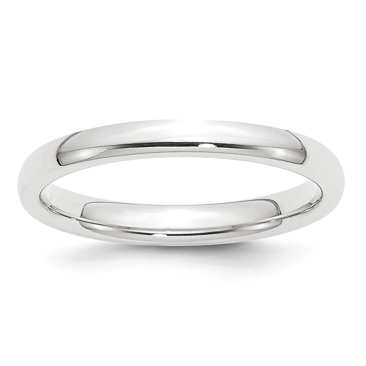 Sonia Jewels Size 6.5 Platinum 2.5mm Comfort-Fit Wedding Band