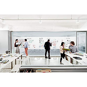 Post-it Dry Erase Whiteboard Film Surface for Walls, Doors, Tables, Chalkboards, Whiteboards, and More, Removable, Stain-Proof, Easy Installation, 6 ft x 4 ft Roll (DEF6X4)