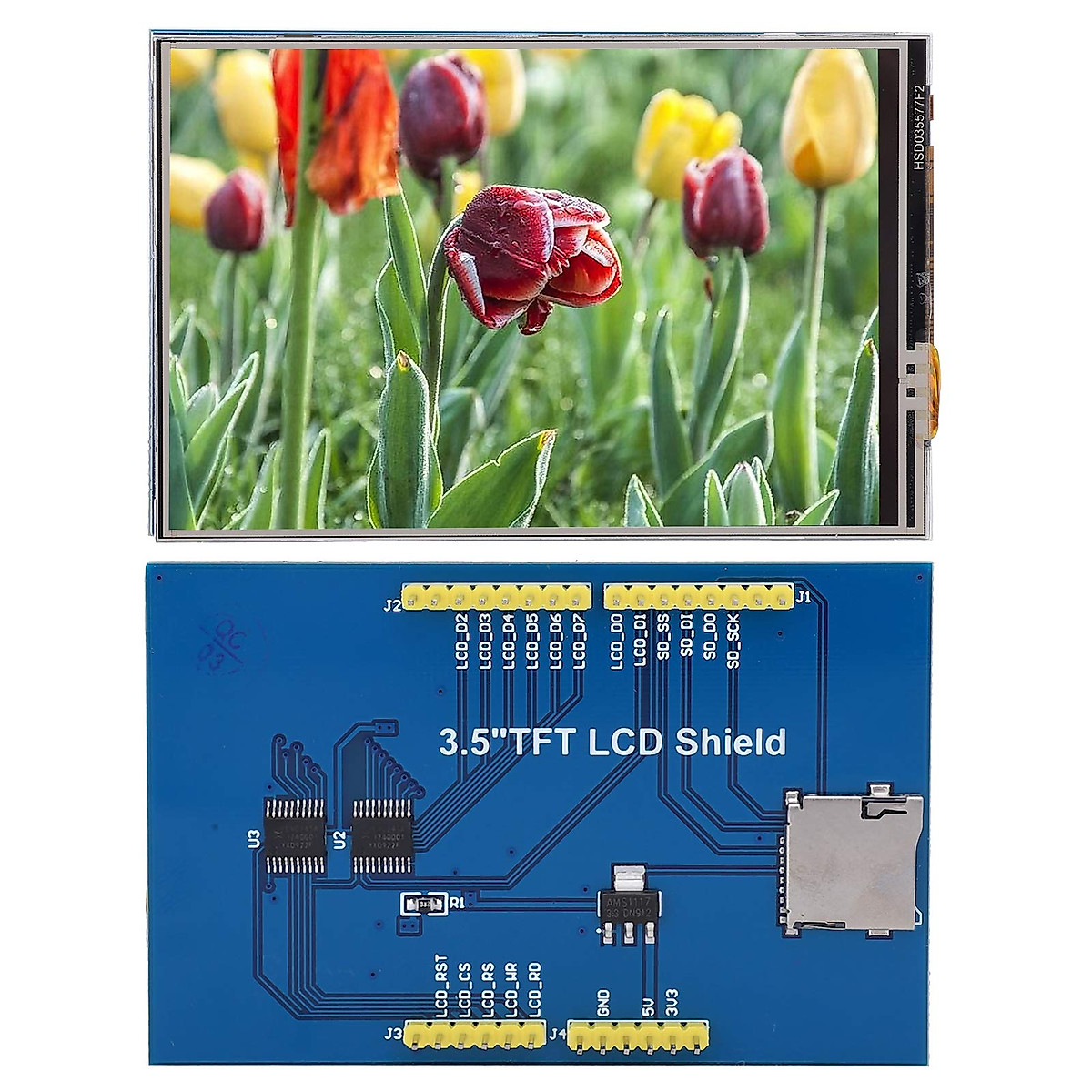 Ultra HD 3.5 Inch TFT Color Display Module - Non-Touch Screen for R aspberry Pi, R aspberry Pi TFT Display 320x480 Resolution