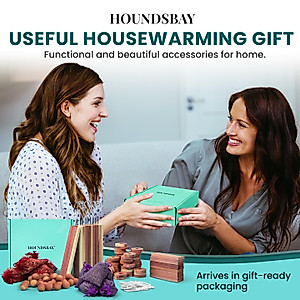 12 Hanging Cedar Blocks for Clothes Storage -Cedar Hangers for Closet - Cedar Chips for Closets and Drawers - Hanging for Protecting Clothes Closet - Cedar Hanger & Balls for Clothes