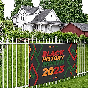 Black History Month 2023 Banner Yard Outdoor Party Congratulations Welcome Home Banners Photography Background Decoration