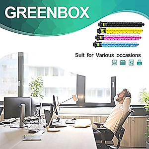 GREENBOX Remanufactured TN324 TN326 TN512 TN513 TN514 TN515 TN516 A8DA130 Toner Cartridge Replacement for Konica Minolta TN-324 for BizHub C258 C308 C368 Printers (28,000 Pages, KCMY, 4-Pack)
