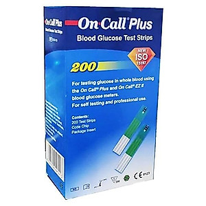 On Call Plus Blood Glucose Test Strips 200 Strips by Navnihaal