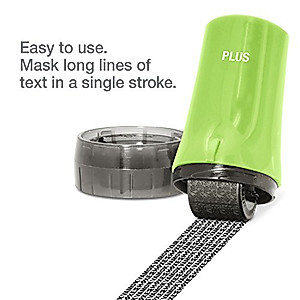 Identity Theft Prevention Security Stamp Wide Roller Security Stamp Kits (Green)