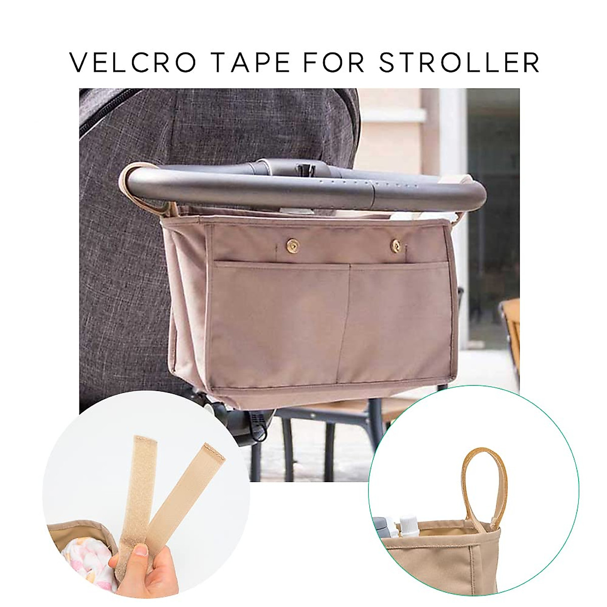 enreve Purse Organizer Insert, Bag Handbag Tote Organizer, Diaper bag, Bag in Bag for Longchamp and More (BLACK)