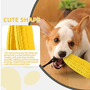 Corn Shaped Dog Toy-Interesting to Attract Dogs' Attention Corn Chew Toy for Pets, Resistant to Biting and Not Hurting Teeth Puppy Teeth Grinding Toys,Sounding Pet Squeaky Toy for Dog
