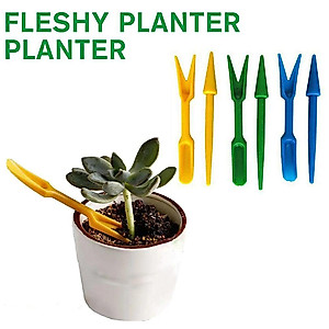 Succulent Transplanter Planter Two-Piece Plant Transfer Tool Tool Seedling Gardening Kit Gardening Plan Pla Mini Transplant K1S6
