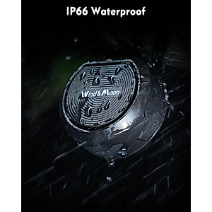 Wind&Moon Electric Bike Bell, Anti-Theft Alarming 80-130DB Adjustable Scooter Horn, Bicycle Bell with USB Rechargeable, IPX6 Waterproof, for Adults Kids Mountain Bike Bells Cycling Warning Horn