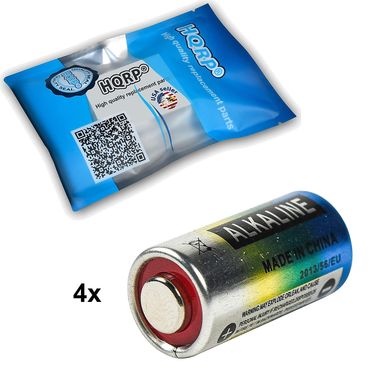 HQRP 4-Pack 6-Volt Battery Compatible with PetSafe RFA-18 RFA-18-11 PBC19-11043 PBC00-12724 PBC19-13095 Bark Control Receiver Dog Collar