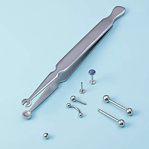 BEAD BALL HOLDING TWEEZERS 4 1/2 BODY PIERCING TOOL