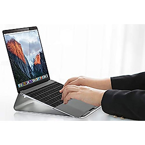 Mount-It! Tilted Laptop Riser for MacBook and iPad Pro - Ergonomic Laptop and Tablet Wedge - Laptop Cooling Stand for MacBook, MacBook Pro, Chromebook, iPad Pro, Drawing Tablets with 11"-15" Screens