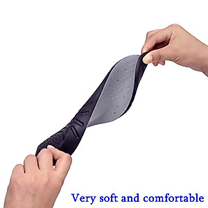 Shoe Insoles, Memory Foam Insoles, Providing Excellent Shock Absorption and Cushioning for Feet Relief, Comfortable Insoles for Men and Women for Everyday Use, M [US M: 6-9/W: 7-11] Black