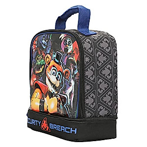 Bioworld Five Nights at Freddy's: Security Breach Insulated Lunch Box With Double Compartments