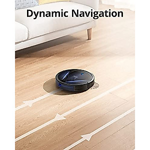 eufy by Anker, RoboVac G20, 2500 Pa Strong Suction, Dynamic Navigation, Voice Control, Ultra-Slim, App, Robot Vacuum, Compatible with Alexa, Ideal for Hard Floors and Pet Hair