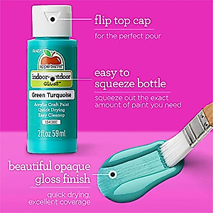 Apple Barrel Gloss Acrylic Paint in Assorted Colors (2-Ounce), 20621 White