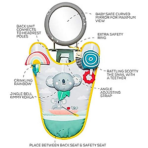 Taf Toys Koala in-Car Play Center | Parent and Baby’s Travel Companion, Keeps Both Relaxed While Driving. Car Activity Center with Mirror to Watch Baby from Driver’s Seat, for 0 Months and up