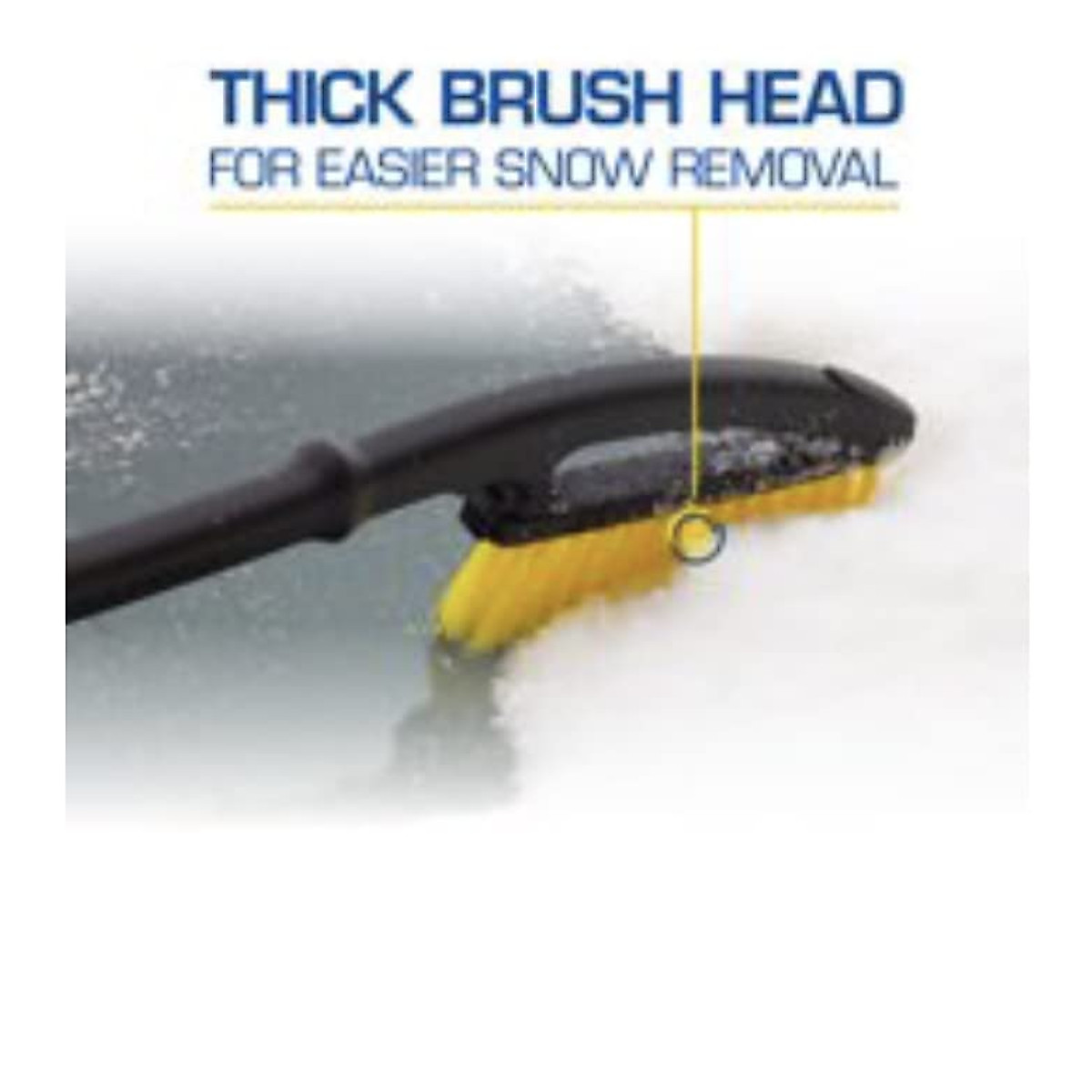 Rain-X 26" Ergo Snow Brush with Ice Scraper Tool, Black & Yellow, 1PK,