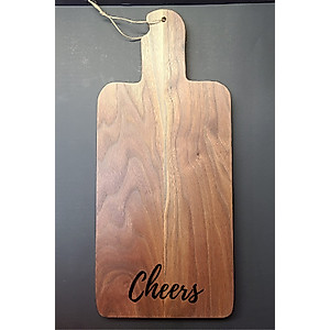 Personalized Natural Walnut Charcuterie Board Meat and Cheese Serving Tray Wedding Gift, Housewarming Gift,