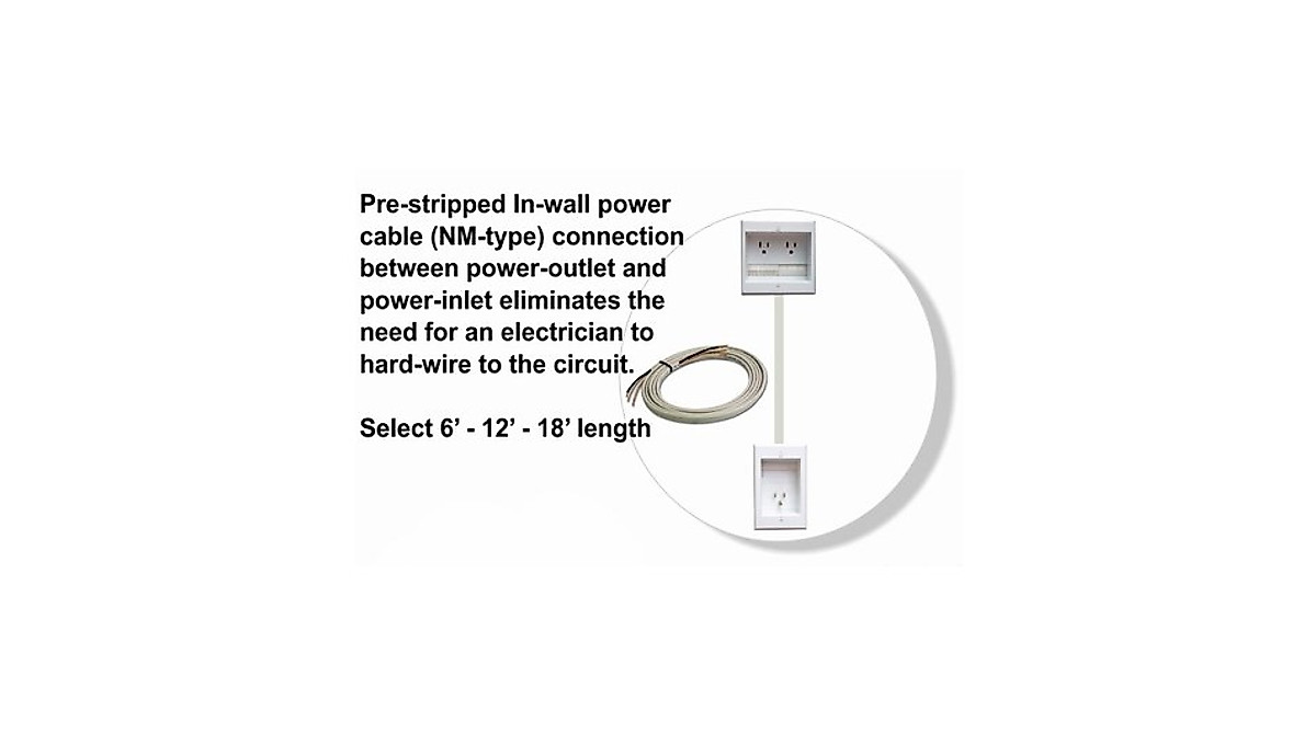 PowerBridge TWO-PRO-6 Dual Power Outlet Professional Grade Recessed In ...