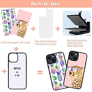 15 Pieces Sublimation Blanks Phone Case Bulk Cover Protective Anti-Scratch Soft Shockproof Slim Covers Compatible with Apple iPhone, 3 Models (Black, Compatible with iPhone 14, 14 Pro, 14 Pro Max)