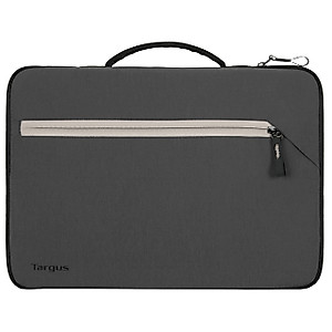 Targus City Fusion Laptop Sleeve 13 to 14 Inch Laptop Case for Dell, Lenovo, Apple MacBook or Chromebook, Laptop Cover with Handle, Water-Resistant Laptop Sleeve, Grey (TBS571GL)