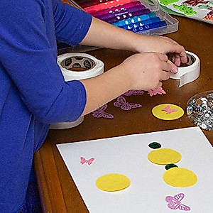 Glue Dots, Ultra-Thin Dots, Double-Sided, 3/8", 300 Dots, DIY Craft Glue Tape, Scrapbooking Dots, Sticky Adhesive Glue Points, Liquid Hot Glue Alternative, Clear