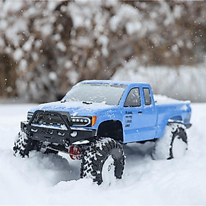 Axial RC Truck 1/10 SCX10 III Base Camp 4WD Rock Crawler Brushed RTR (Batteries and Charger Not Included), Blue, AXI03027T1