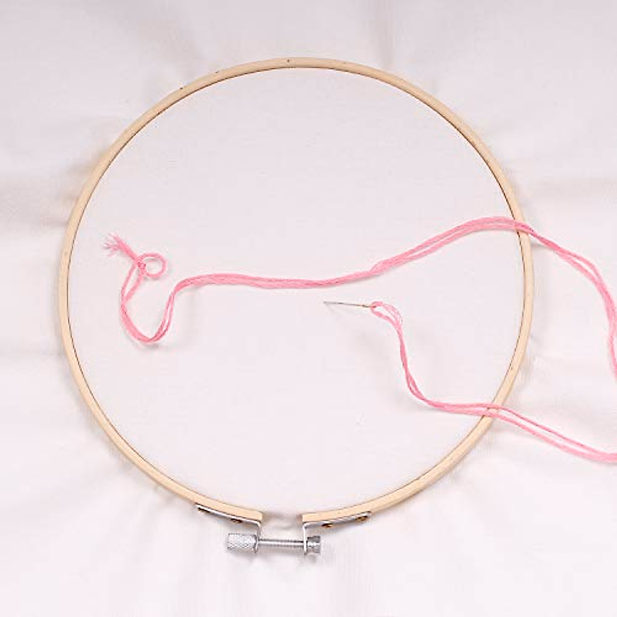 6 Pieces Cotton Fabric, Embroidery Fabric Cloth for DIY Handmade Embroidery and Art Crafts Gifts Decoration 13 by 13 inch