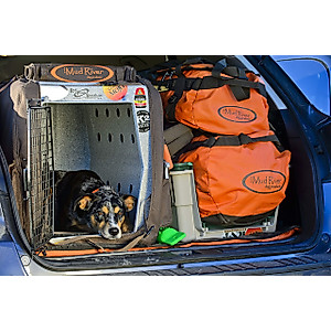 Mud River Dog Crate Cushion, Nylon, X-Large/Jumbo/32 x 22", Brown