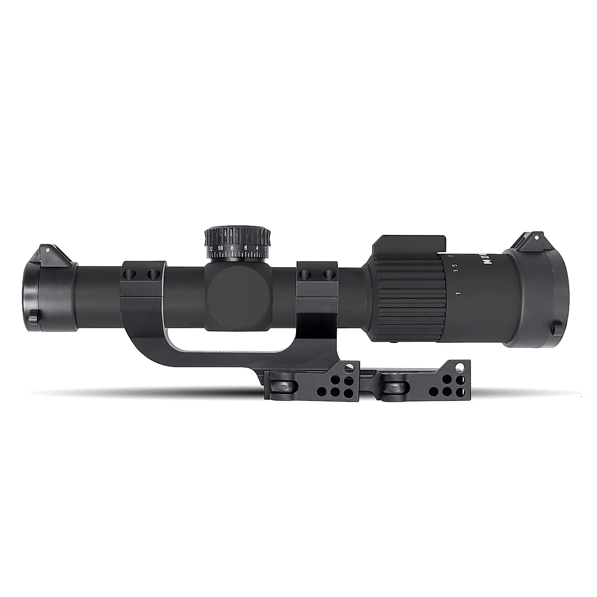 Monstrum Alpha Series 1-6x24 First Focal Plane FFP Rifle Scope with MOA Reticle | ZR302 Quick Release Scope Mount | Bundle