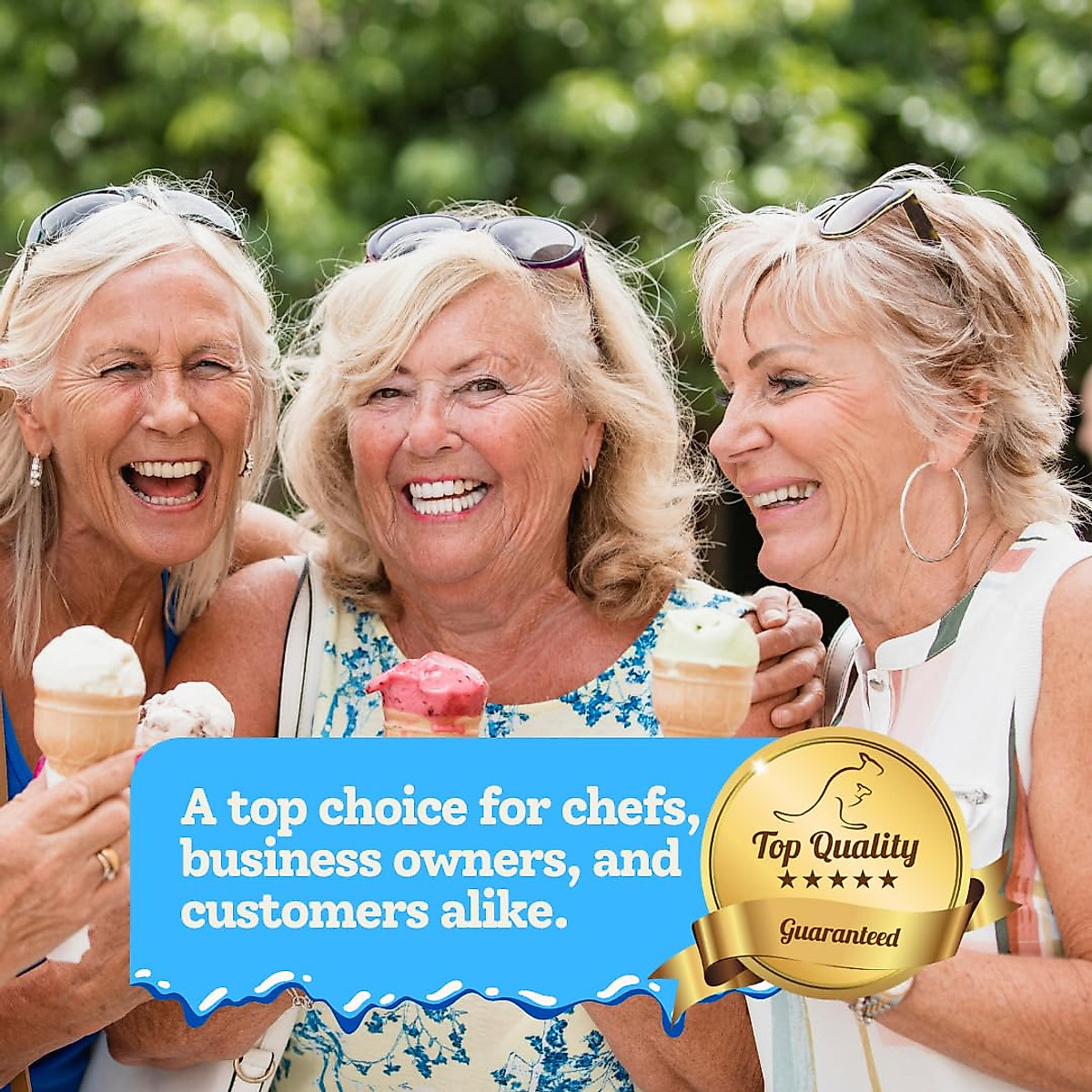 AussieBlends Premium Dairy Ice Cream Mix Powder for Soft Serve, Gelato, Rolled Ice Cream, Liquid Nitrogen, and Frozen Desserts | 1-Pack, 3.3 lb, Imported