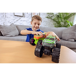 Exploding Monster Truck Toy with Explosive Crash Sounds and Lights, Smash It Up Again and Again, Monster Truck Toys for Boys Kids Ages 3, 4-7 & Above | Toddler Toys for 3 Year Old Boys Gift