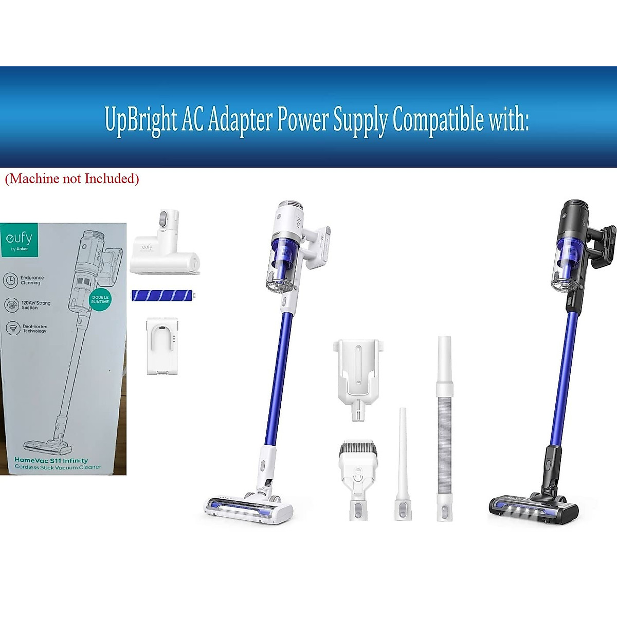 UpBright 30V AC Adapter Compatible with eufy by Anker HomeVac S11 Go Infinity Reach T2501 T2501011 AK-T2501111 T2501012 T2501112 T2501Z13 T2501Z23 25.2V Li-ion Battery Vacuum YLS0241A-T300080 Charger