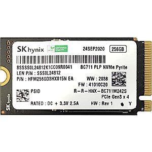 SkHynix 256GB PCIe NVMe 2242 SSD (HFM256GD3HX015N) (OEM)