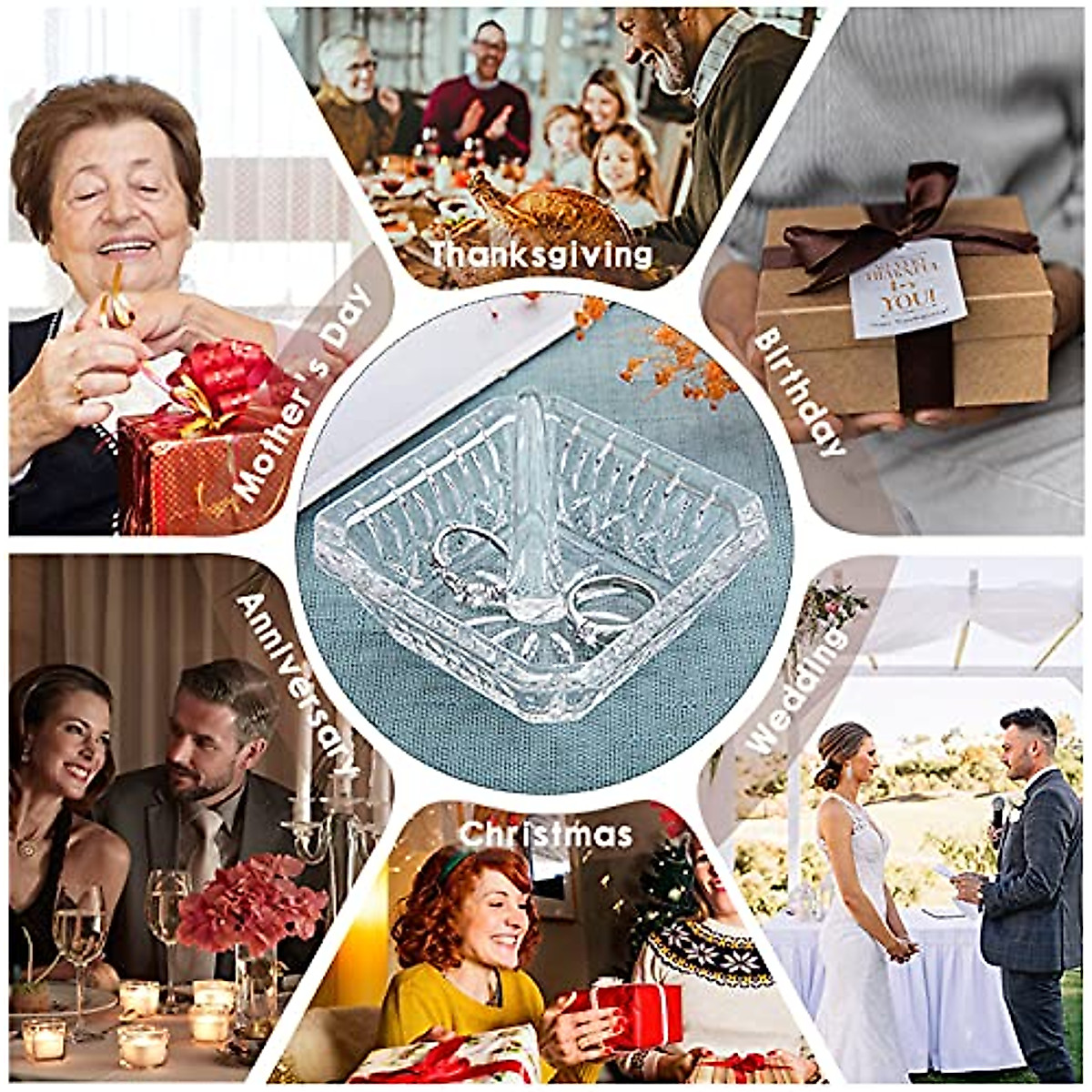 H&D HYALINE & DORA H&D Crystal Ring Holder Dish