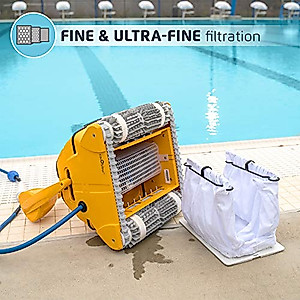 DOLPHIN Wave 100 Commercial Robotic Pool Cleaner with Caddy, Engineered for Extraordinary Pool Cleaning Performance, Ideal for Commercial Swimming Pools up to 88 Feet…