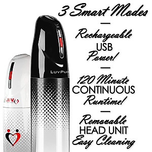 LeLuv Black Automatic Smart Programmable iPump Male Vacuum Pump That Records Your Vacuum Level with Clear 8 Inch Length Cylinder, 3 Pack Premium Large Sleeves