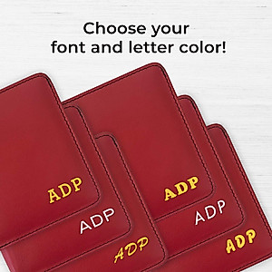 123 Cheap Checks Personalized RFID Leather Womens Mini Wallet With Credit Card Holders and Coin Pocket - Red/Black