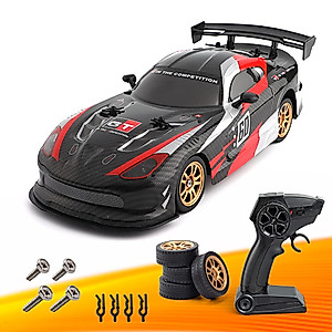The perseids RC Drift Car 1/16 Remote Control Car High Speed RC Race Cars for Adults 4WD 20KM/H 2.4G Offroad RTR Speed Control Drifting Vehicles Toy with Drifting + Racing Tires