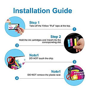 Q-image 952XL Ink Cartridges Replacement for HP 952XL 952 XL Work with HP OfficeJet 8710 8720 7720 7740 8210 8715 8725 8730 Printer (Black, Cyan, Magenta, Yellow, 4 Combo Packs)
