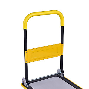 TimmyHouse Moving Cart Heavy Duty Folding Warehouse Utility Dolly Push Hand Truck Trolley