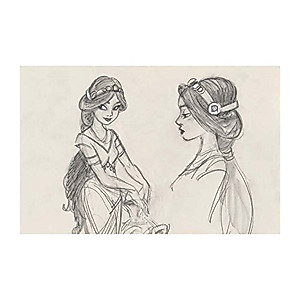 Disney Princess Postcard Box: 100 Collectible Postcards (Disney Art Stationery, Gift for Disney Lover)