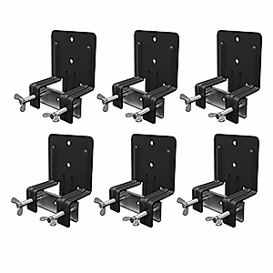 Bednowitz Non Slip Mattress Gaskets for Bed Frame,6 Pcs Mattress Holder in Place Gripper, Mattress Retainer Bar, Keep Mattress from Sliding Stopper, Wide Applicability, Black