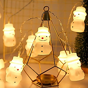 3m 20LED-Snowman Christmas LED Snowman Light String Christmas Day Light String Holiday Garden Party Home Decoration